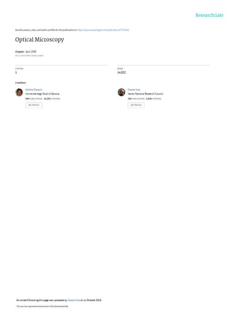 Optical Micros | PDF