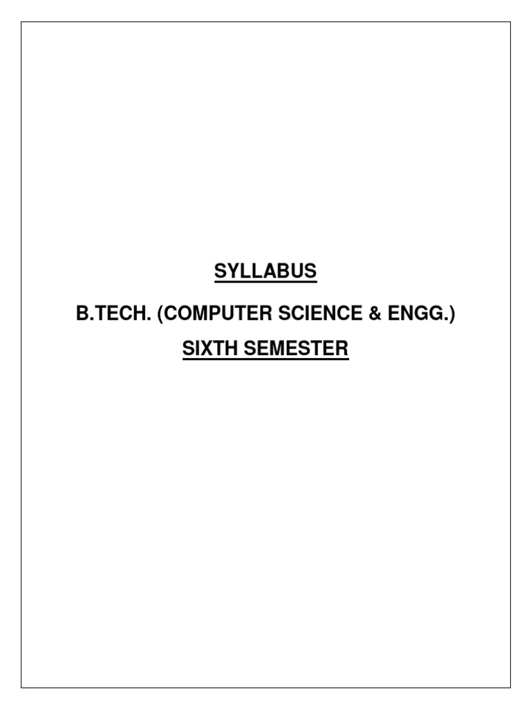 02 SchemeSyllabus BTech CSE 5th6th 2023 | PDF | Communication | Internet Protocol Suite