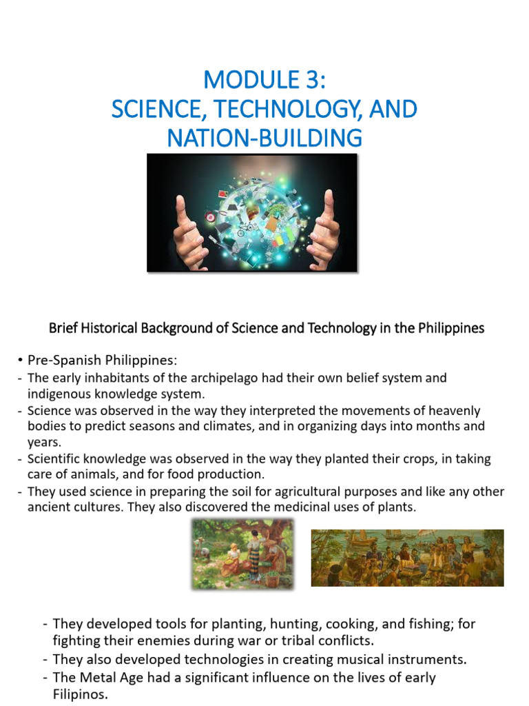 Module 3 - Science, Techenology and The Nation Building | Download Free ...