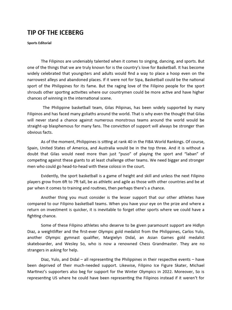 Sports Editorial | PDF | Sports