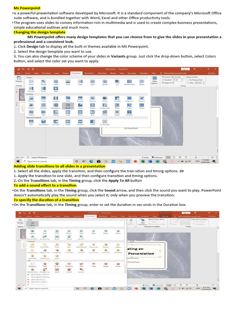 MS Powerpoint | PDF | Microsoft Power Point | Microsoft Word