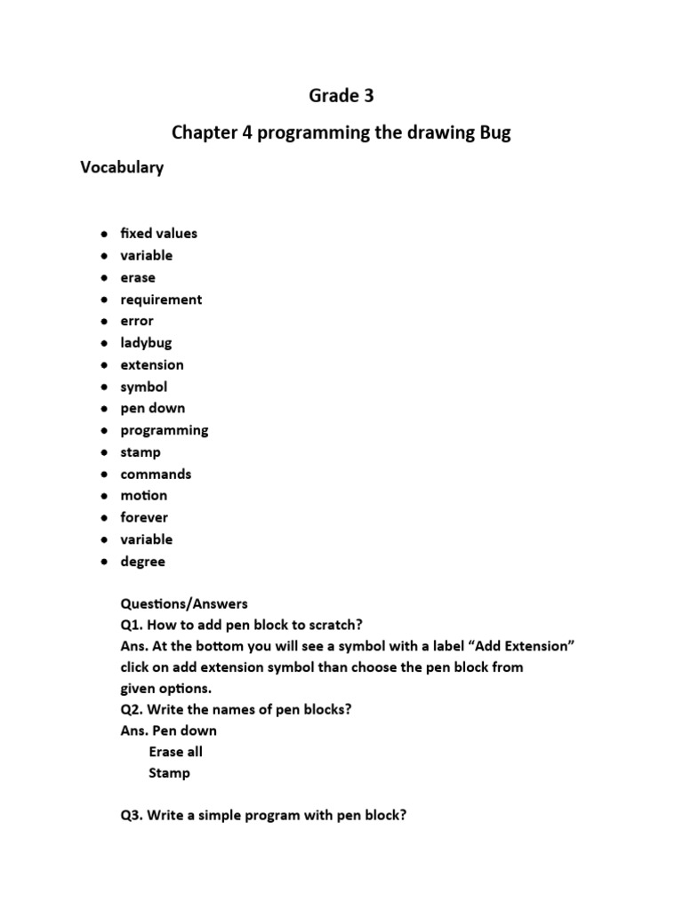 Programming Drawing with Pen Blocks | PDF