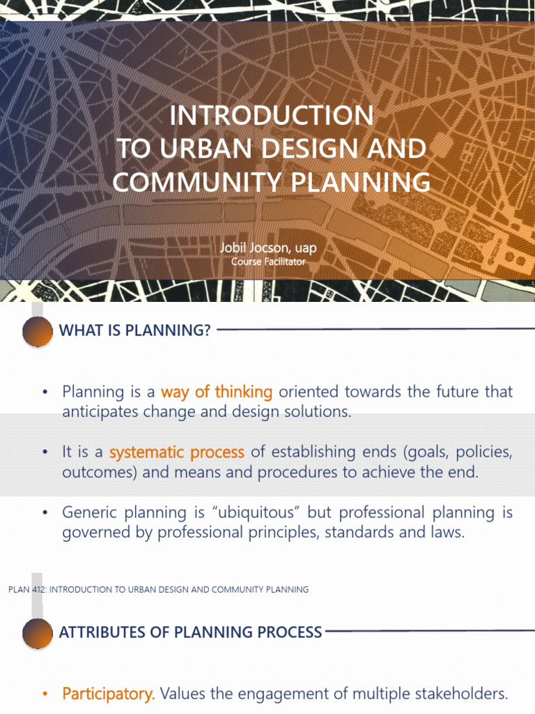 Introduction to Urban Design Principles | PDF | Urban Design | Urban ...