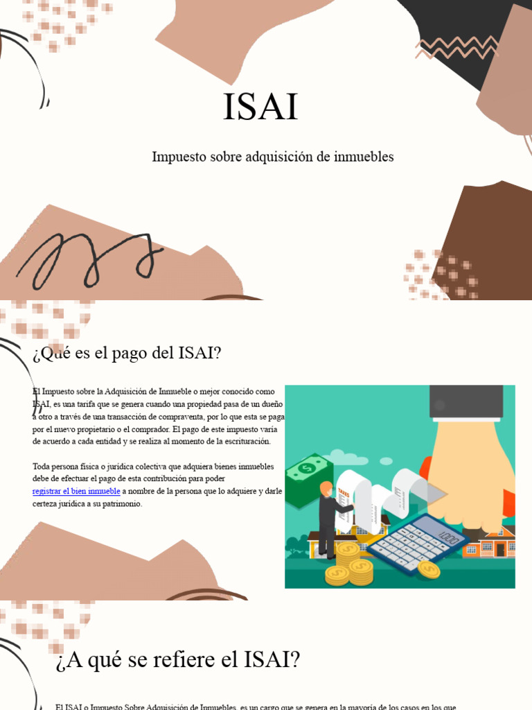 ISAI: Guía Completa del Impuesto Inmobiliario | PDF | Bienes raíces ...
