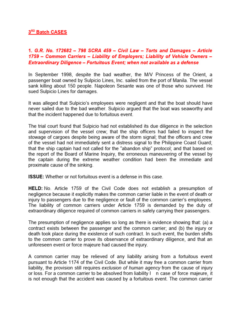 Cases | PDF | Negligence | Legal Liability