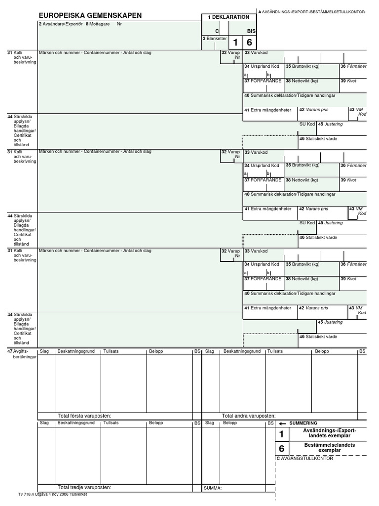 Enhetsdokument tilläggsblad 4 blad | PDF