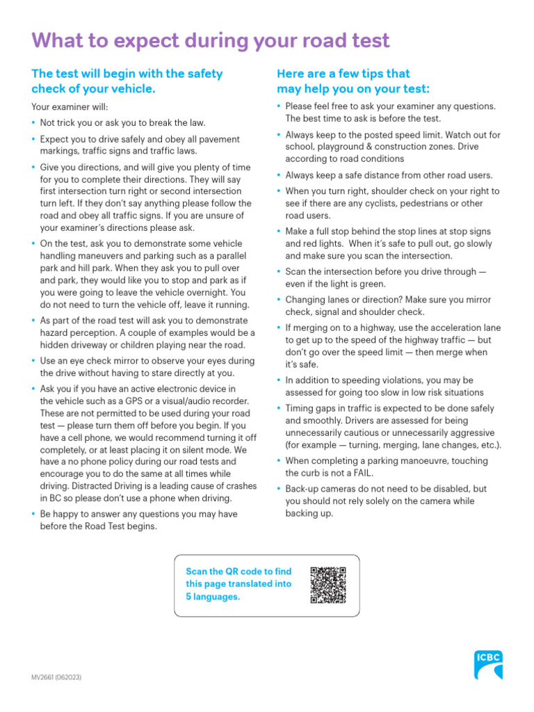 What To Expect Road Test | PDF | Traffic | Road