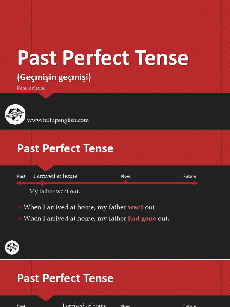 Past Perfect Tense Explained | PDF