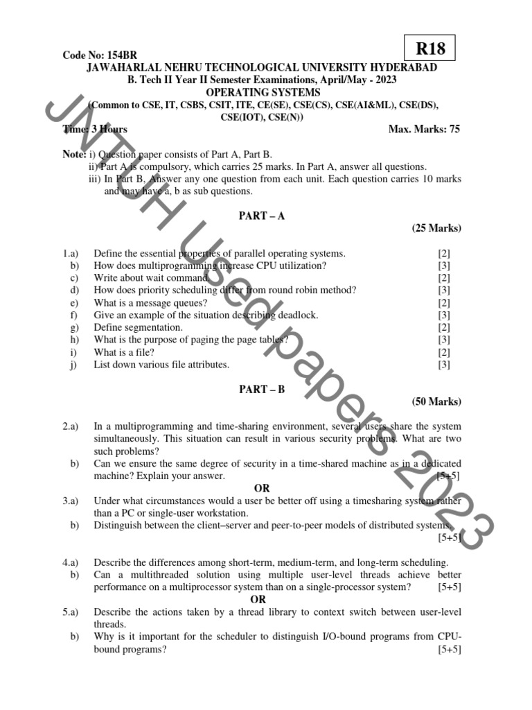 AprilMay 2023 | PDF | Thread (Computing) | Scheduling (Computing)