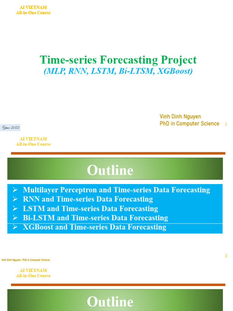 Timeseries Forecasting Project - Slides | PDF | Artificial Intelligence | Intelligence (AI ...