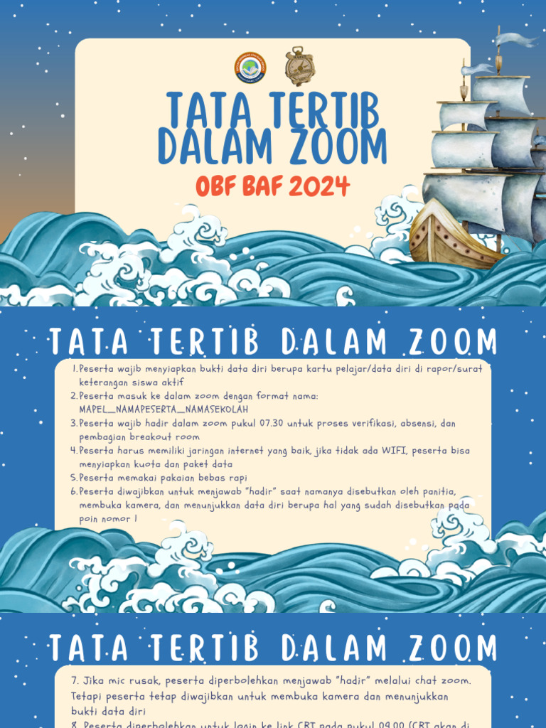 Tata Tertib Zoom Obf | PDF