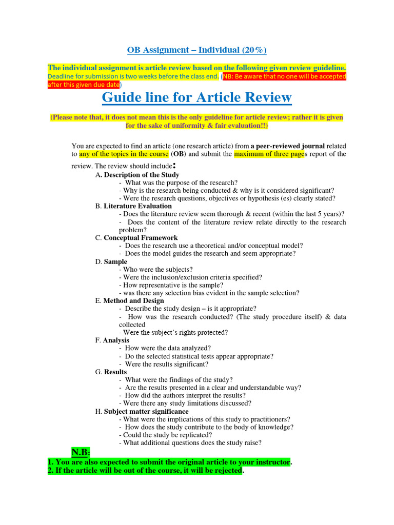OB Individual Assignment | PDF | Cognition | Methodology