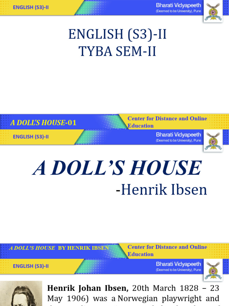 "A Doll's House" Study Guide | PDF | A Doll's House