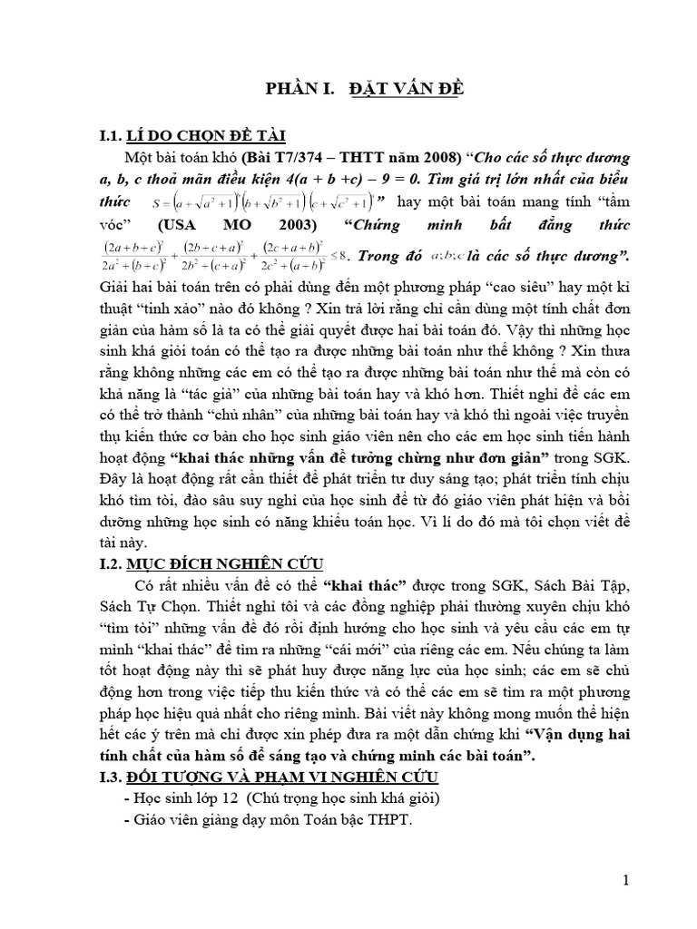 Khai Thac Tinh Chat Ham So | PDF