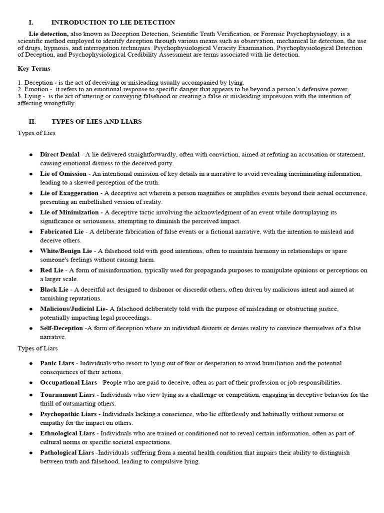 FOR5MODULE | PDF | Autonomic Nervous System | Deception