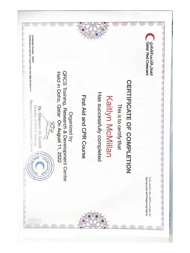 qatar red crescent | PDF