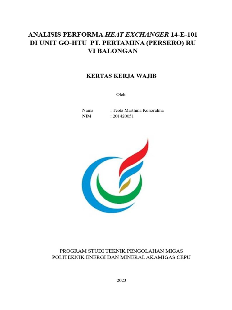 KKW Teola Marthina Konoralma (Revisi) | PDF