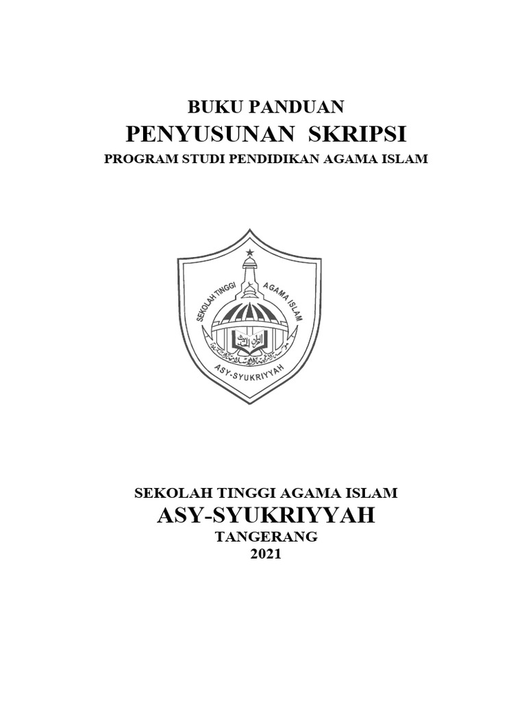 Cover Buku Panduan Skripsi 2021 | PDF