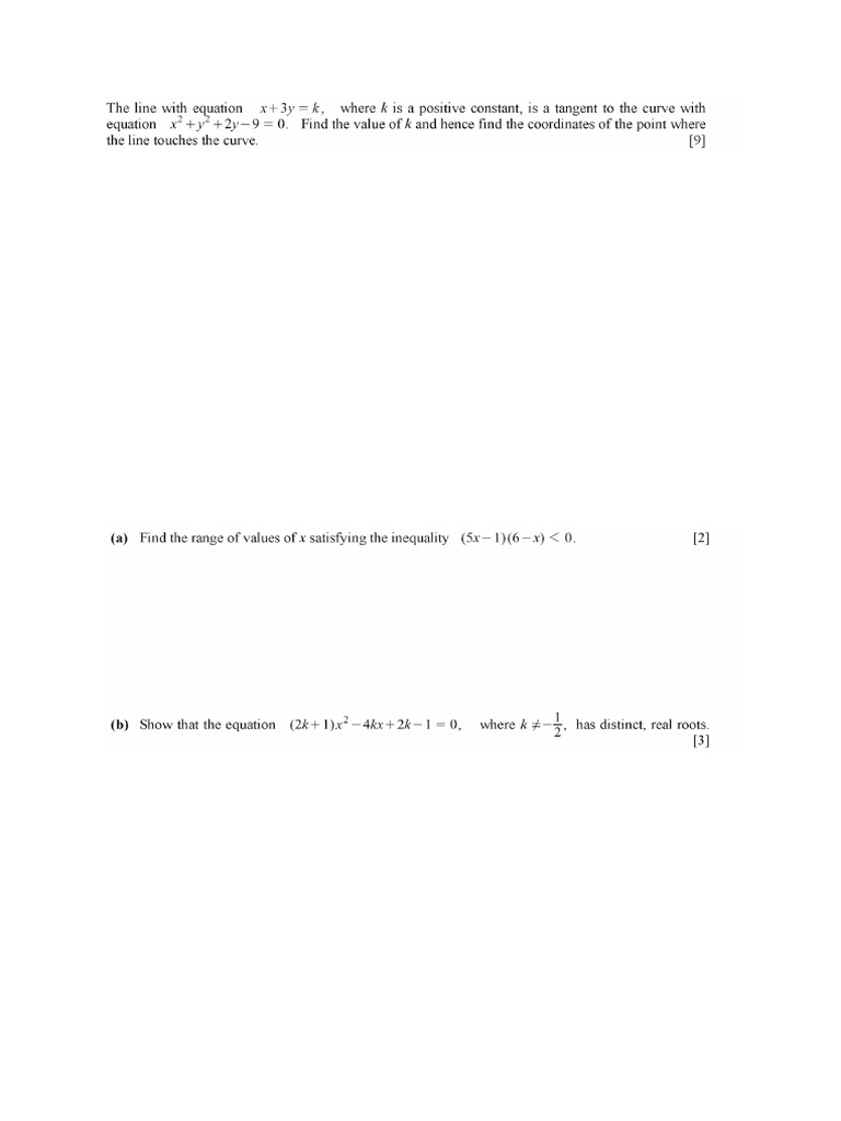 Past Paper Questions 3 | PDF
