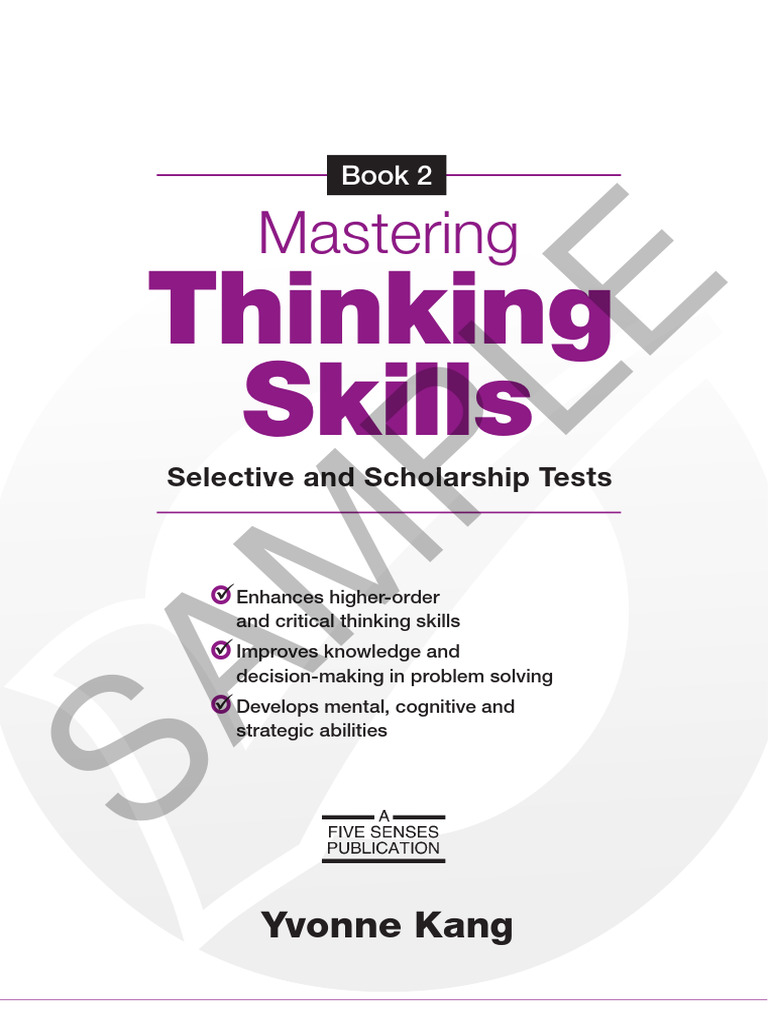 SAMPLE Mastering Thinking Skills B2 | PDF | Thought | Plastic