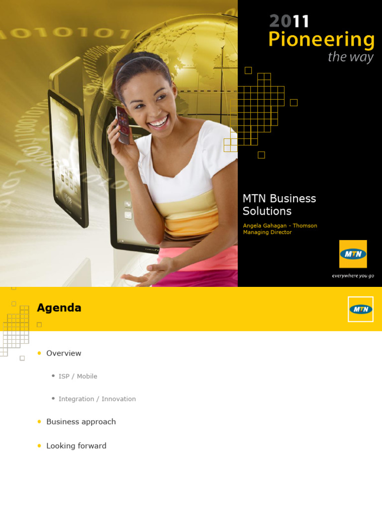 ADP MTN Business Solutions Presentation 2011 | PDF | Internet | Internet Service Provider