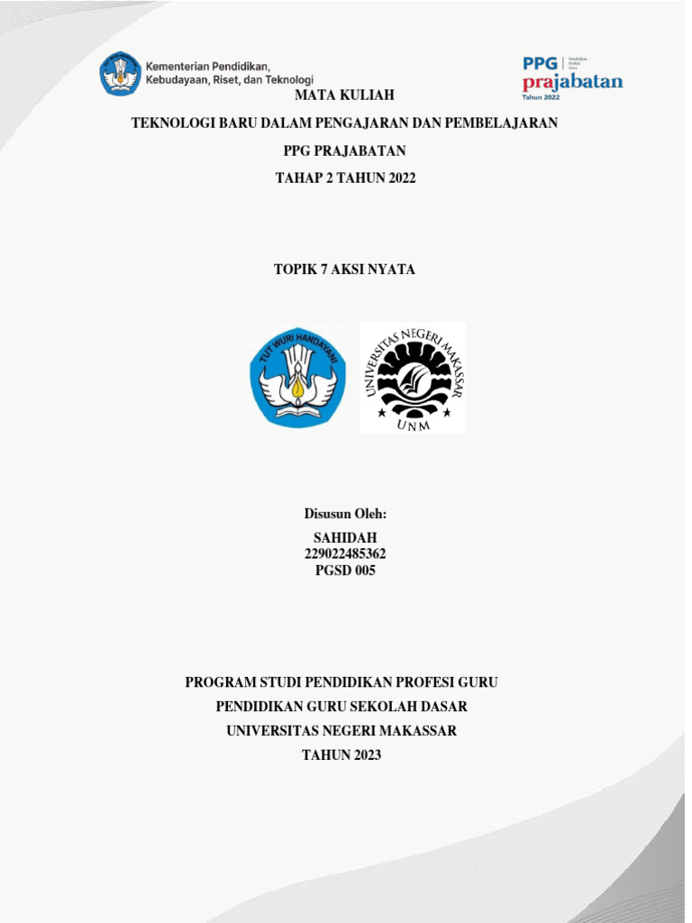 Aksi Nyata Topik 7 | PDF