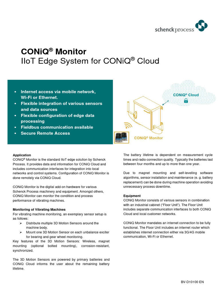Coniq Monitor Iiot Edge System For Coniq Cloud | PDF | Cloud Computing ...