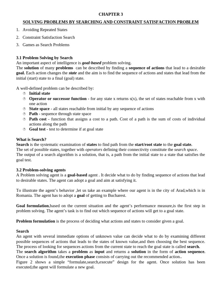 Ai Chapter 3 Pdf Theoretical Computer Science Algorithms And Data Structures