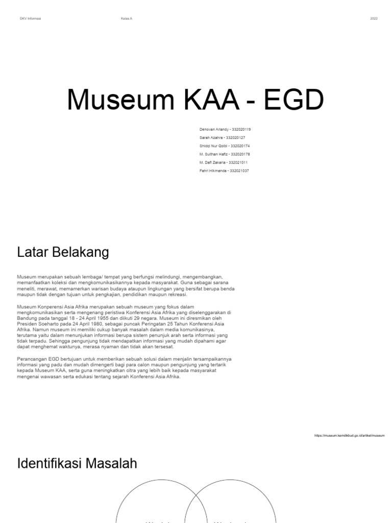 Observasi01 - Museum KAA - EGD | PDF