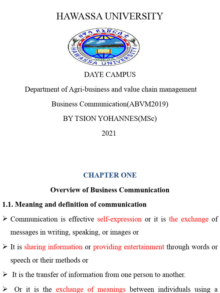 BC PowerPoint Presentation | PDF | Communication | Nonverbal Communication