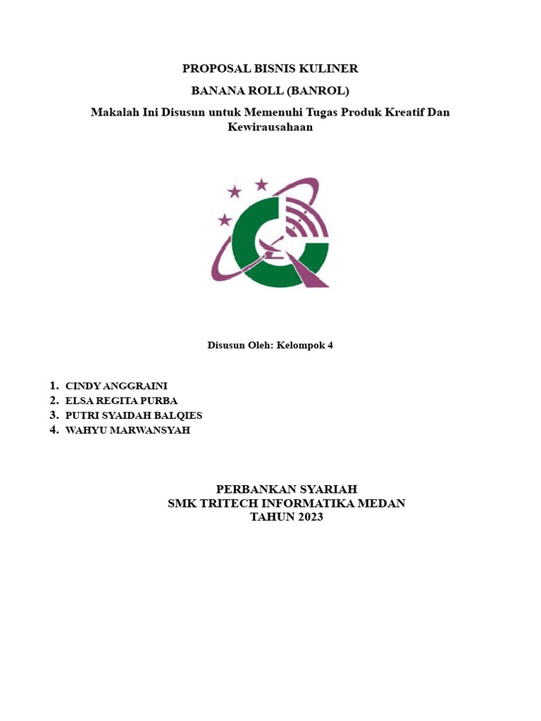 Proposal Bisnis Kuliner PBS | PDF