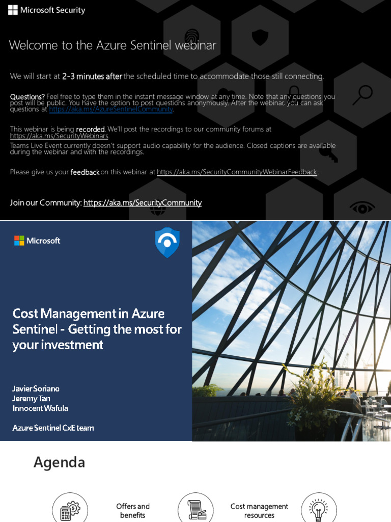 AS - Cost Management in Azure Sentinel - Deck - 24JUN2021 | PDF ...