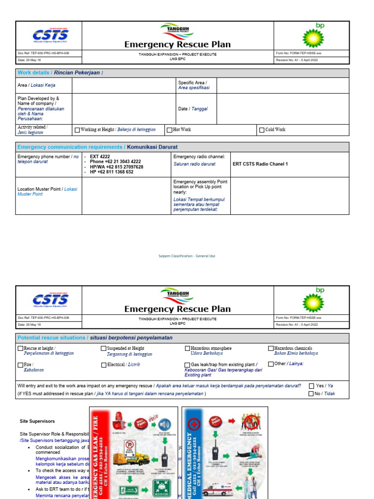 Emergency Rescue Plan - WAH Update 2023 | PDF