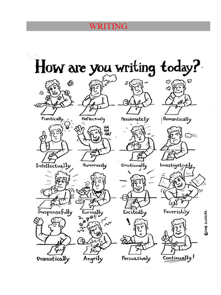 Writing Flashcards 1 | PDF | Verb | Noun