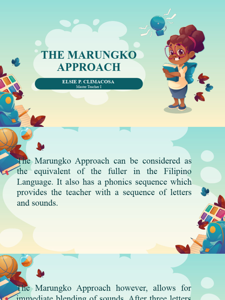 Marungko Approach for Early Reading | PDF