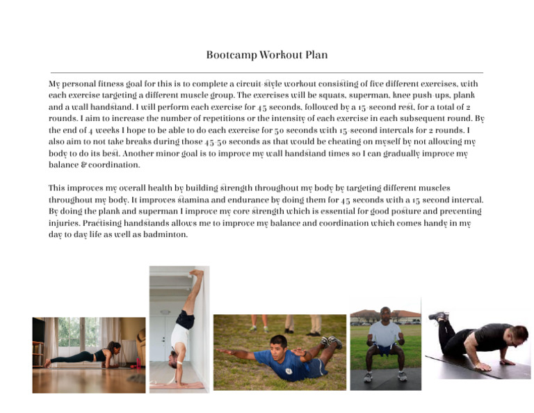Bootcamp Workout Plan Pdf