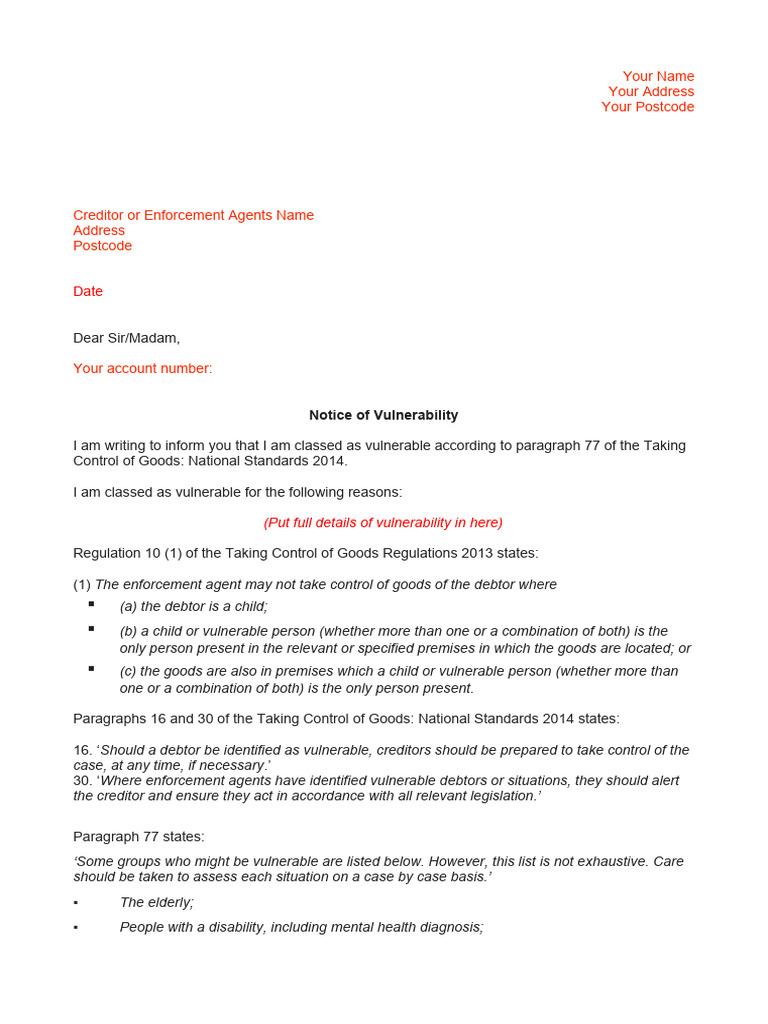 Vulnerable Letter | PDF