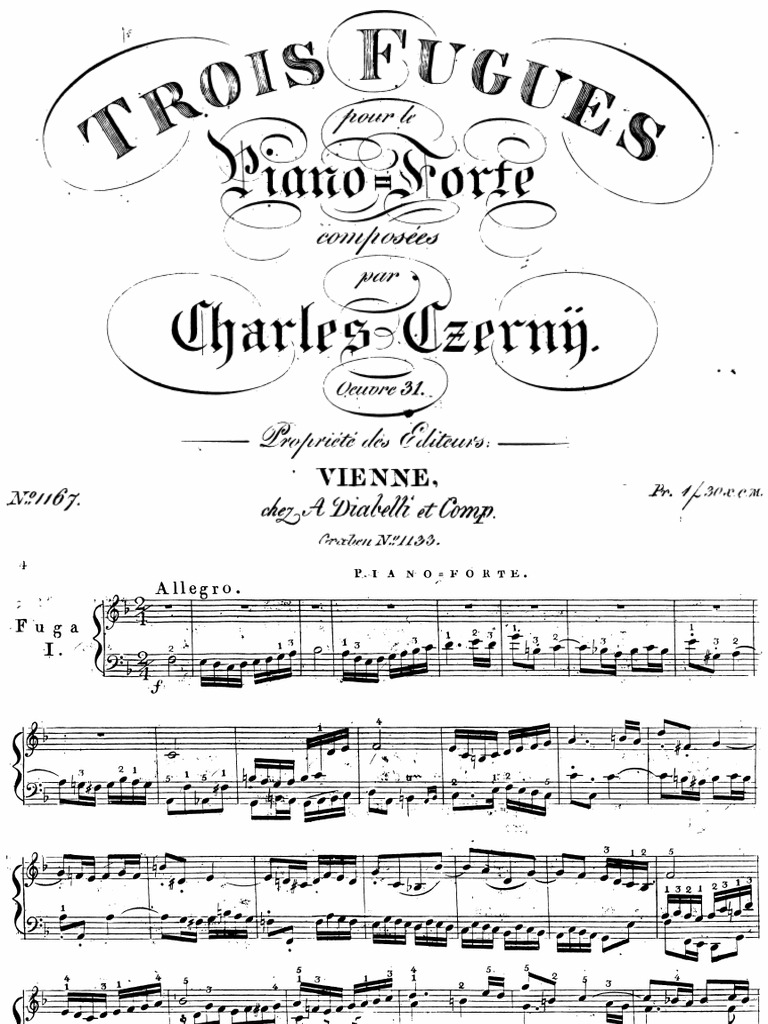 Czerny 3 Fugas Op31 | PDF