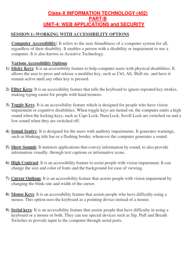 Part B Unit 4 Web Applications And Security Pdf Internet Access Computer Network