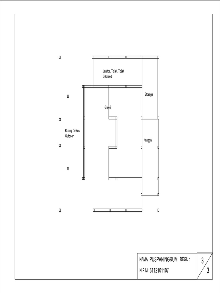 DTP InstalasiGaleri Tugas 1 DENAH2 | PDF