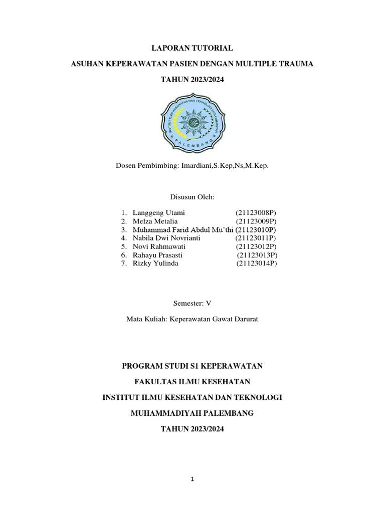 Laporan Tutorial Gadar | PDF