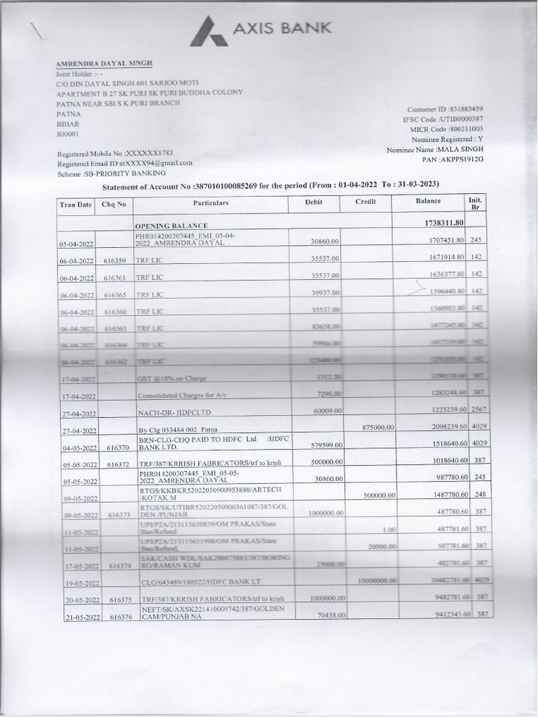 Bank Statements | PDF