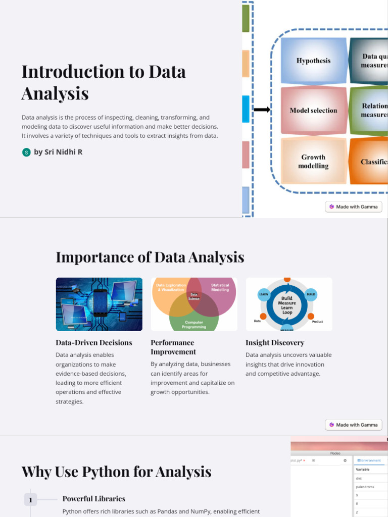 Introduction To Data Analysis | PDF | Data Analysis | Data Introduction To Data Analysis | PDF | Data Analysis | Data