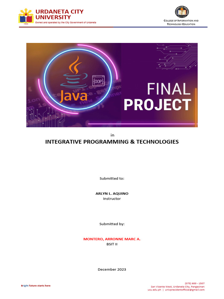 Final Project IPT | PDF