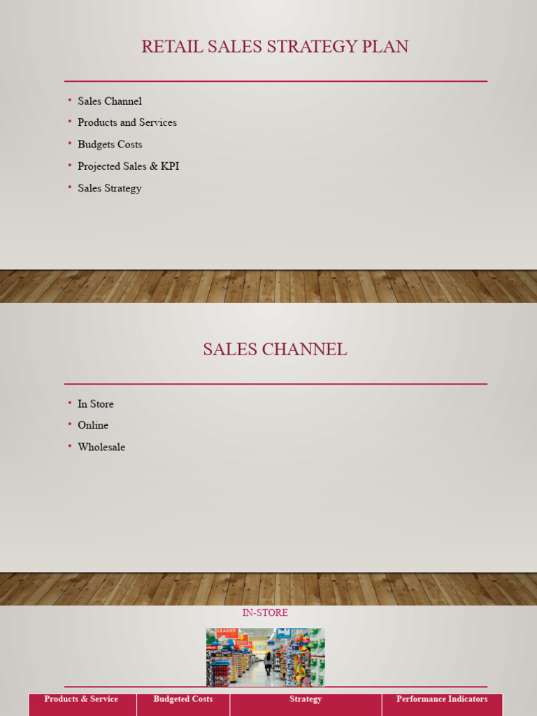 Retail Sales Strategy Plan | PDF | Retail | Search Engine Optimization