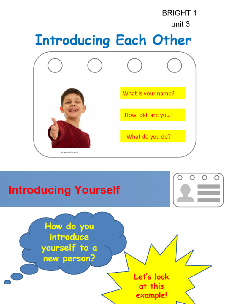 Introducing Yourself and Others | PDF