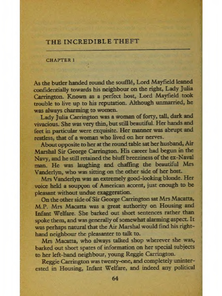 The Incredible Theft - Text | PDF