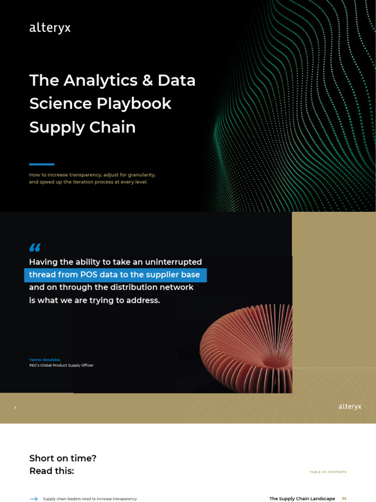 Alteryx Supply Chain Ebook | PDF | Analytics | Cloud Computing