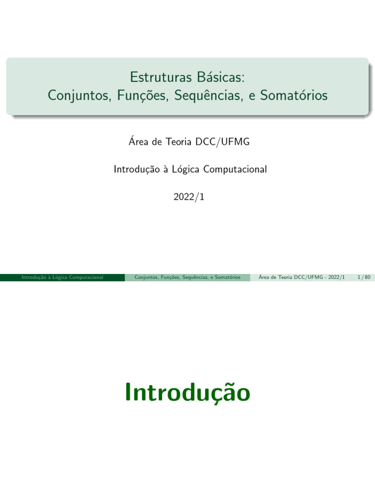 Aula2.1 ConjuntosFuncoesSequenciasSomatorios (Still) | PDF | Conjunto vazio (Matemática ...