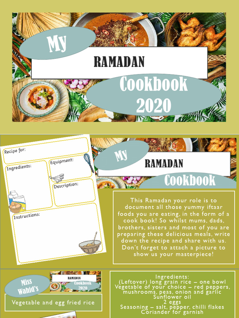 Ramadan Cookbook Year 6 v2 | PDF | Parsley | Foods
